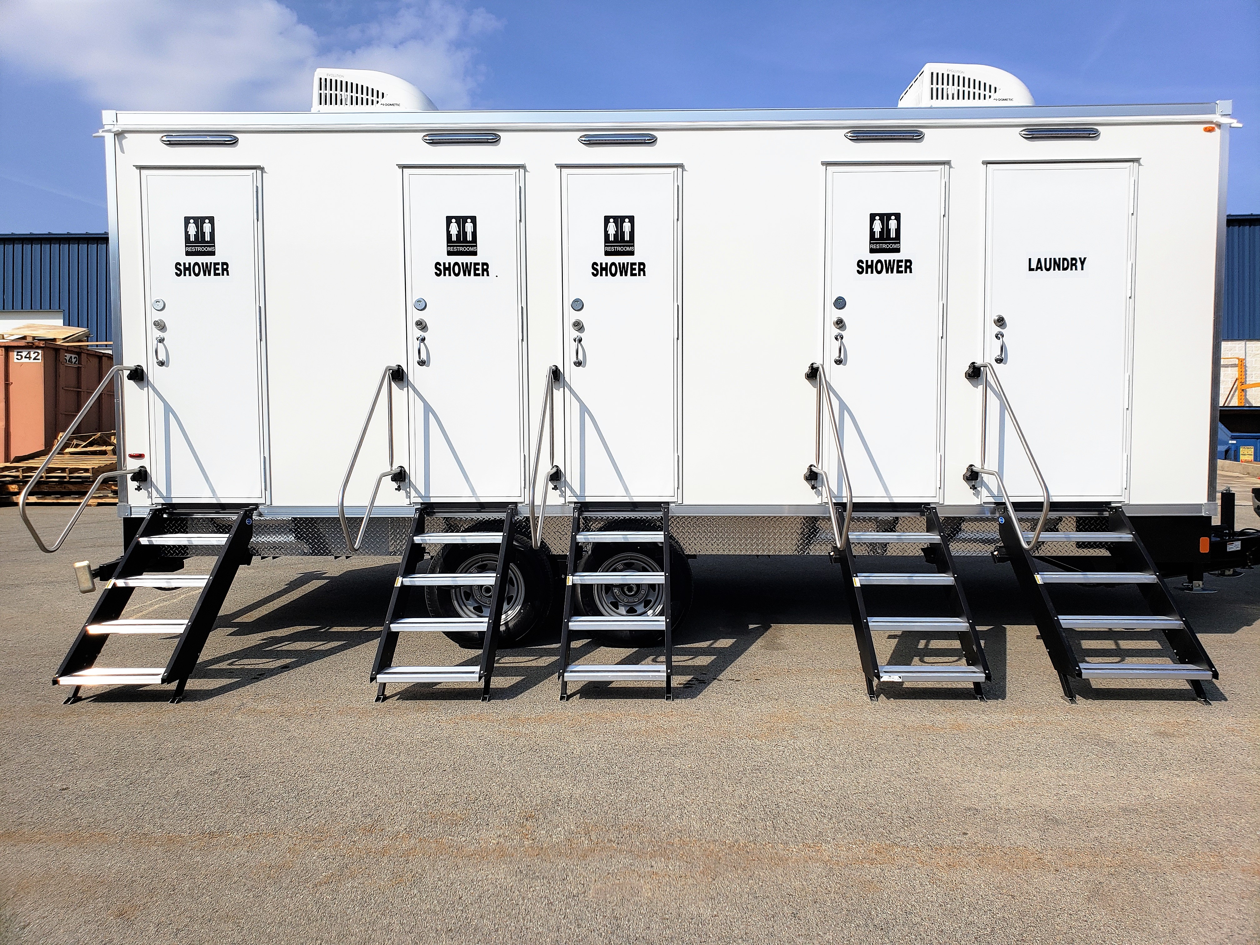 Shower and Restroom Combo trailers