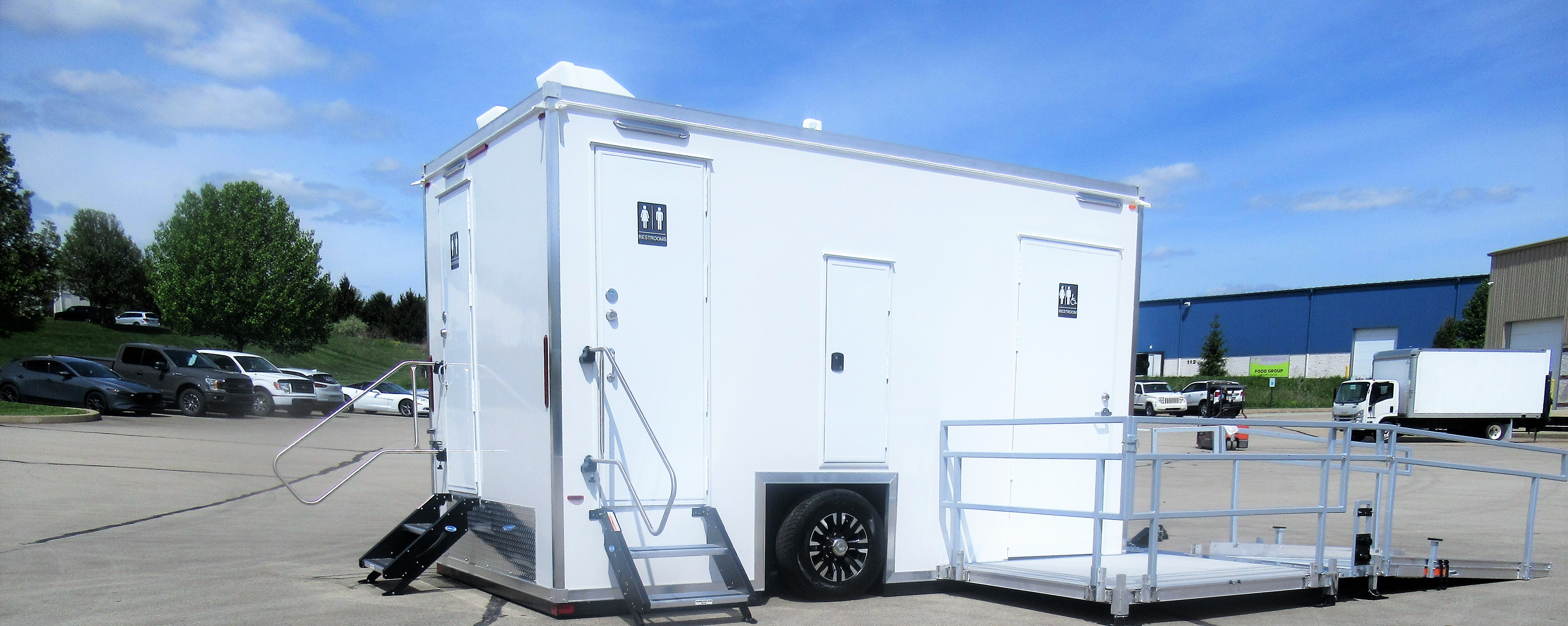 Restroom trailers for events, disaster relief, construction, non ...