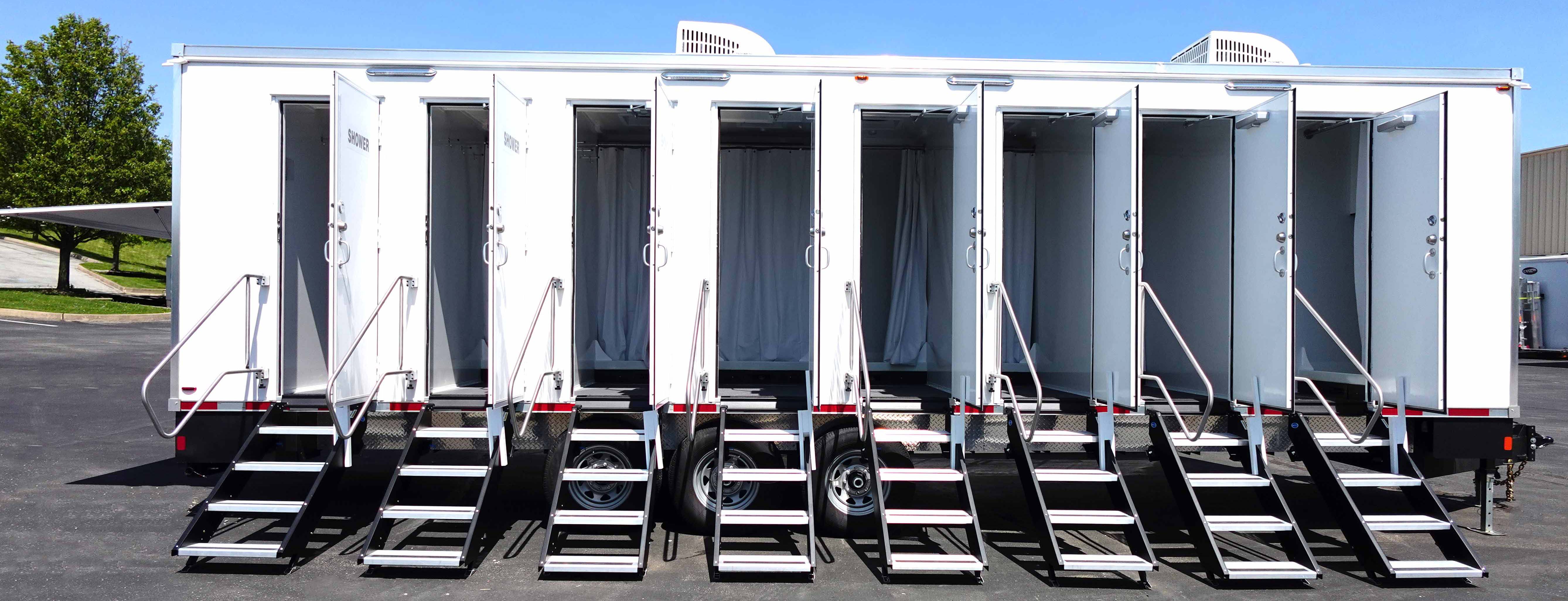 8 Station Shower 4 Handwashing Station Combo Trailer