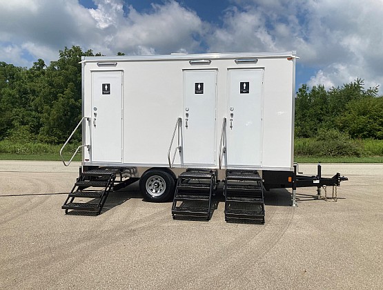 Luxury Series 3 Station Restroom Trailer - Restroom Trailers For Sale ...