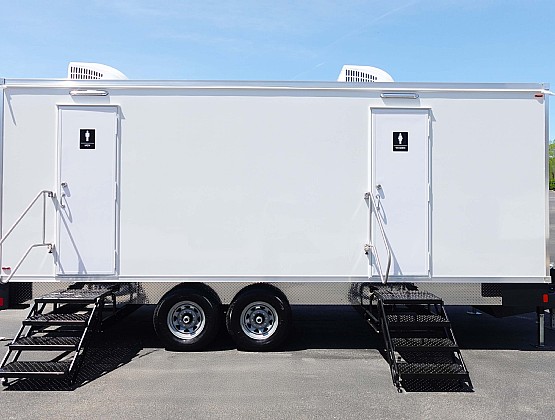 Luxury Series 9 Station Restroom Trailer - Restroom Trailer For Sale ...